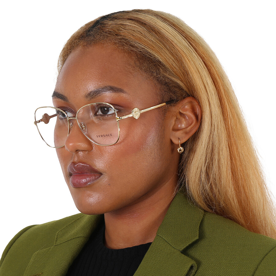 Versace Demo Butterfly Ladies Eyeglasses VE1289 1002 55 VE1289 1002 55 ...