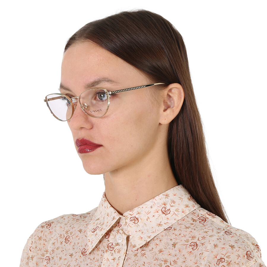 Versace Demo Cat Eye Ladies Eyeglasses VE1266 1002 54 8056597117173 ...