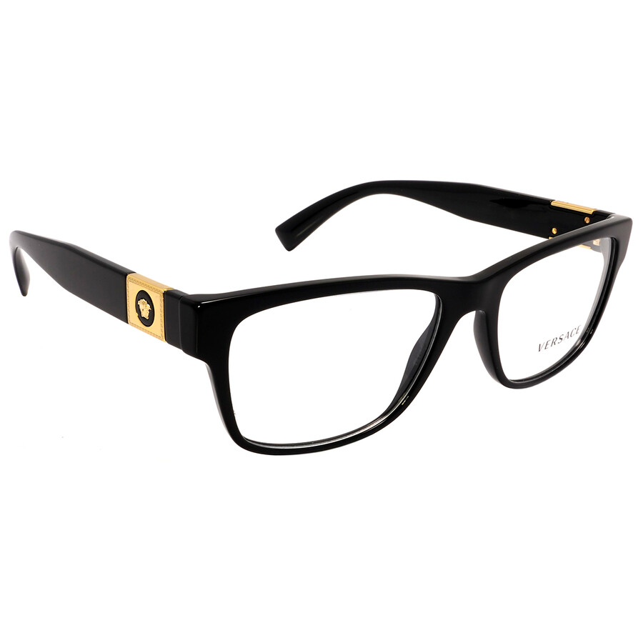 Versace Demo Rectangular Men's Eyeglasses VE3295 GB1 56 8056597340823 ...