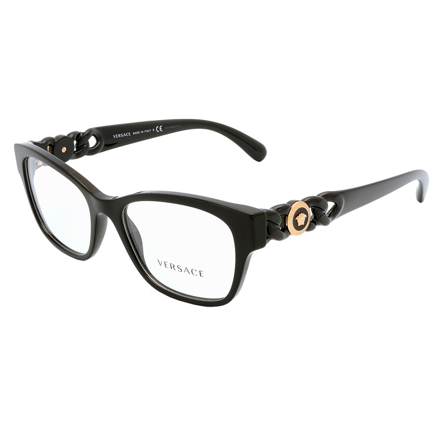 Versace Demo Rectangular Men's Eyeglasses VE3306 GB1 52 8056597524353 ...