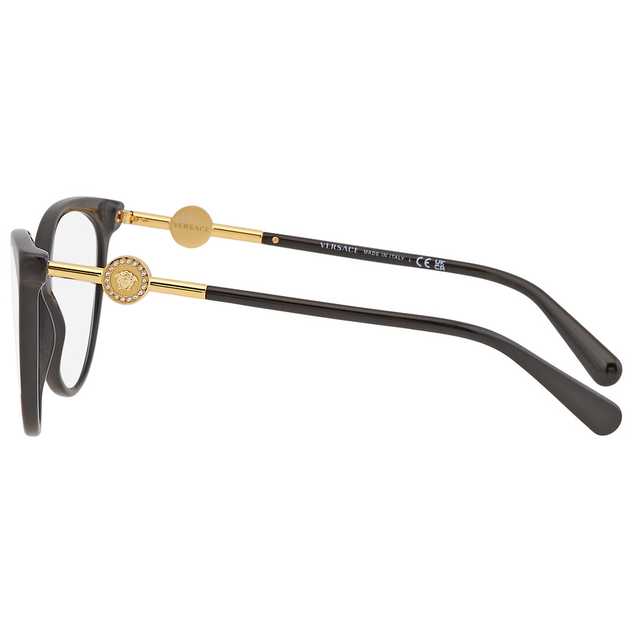 Versace Demo Square Ladies Eyeglasses VE3298B GB1 55 8056597385183 - Eyeglasses - Jomashop