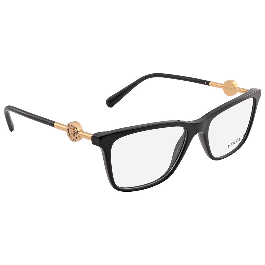 Versace Demo Square Ladies Eyeglasses VE3299B GB1 53 8056597385206 - Eyeglasses - Jomashop