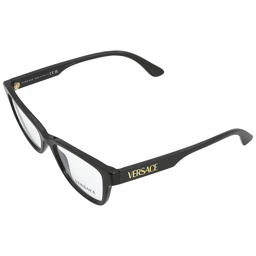 Versace Demo Square Ladies Eyeglasses VE3316 GB1 55 8056597645676 - Eyeglasses - Jomashop
