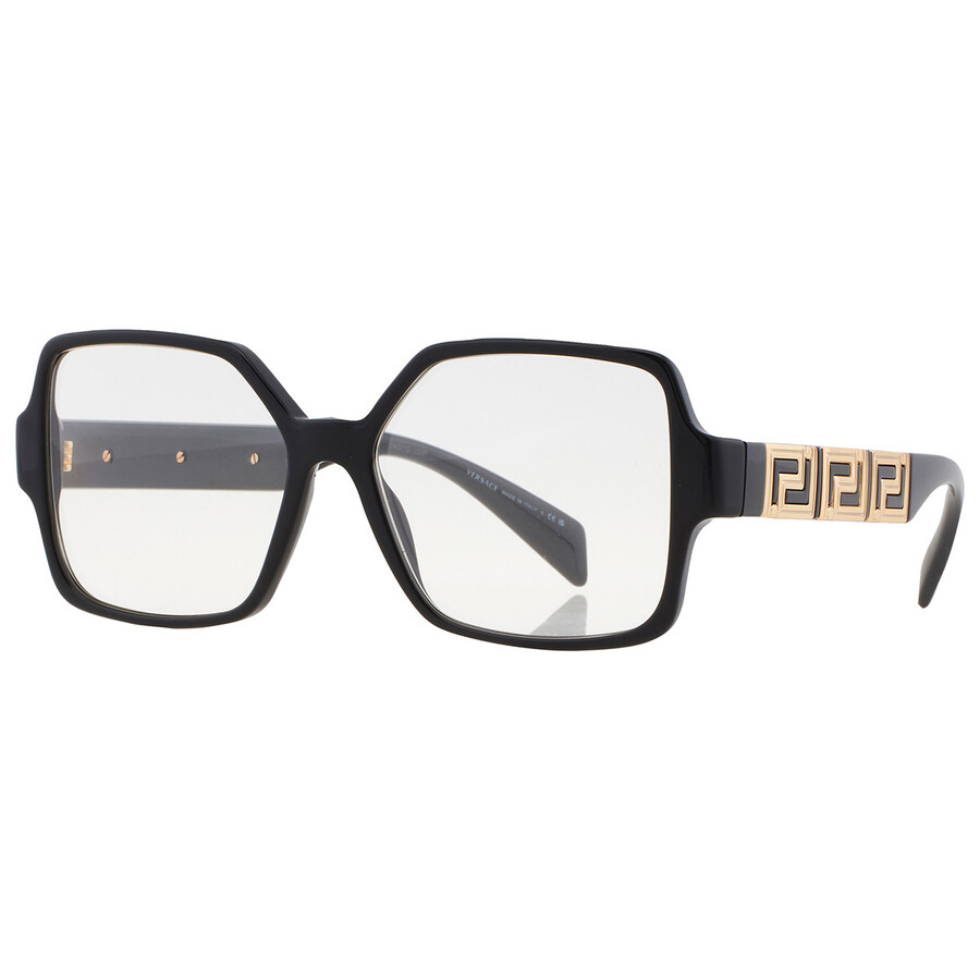 Versace Demo Square Ladies Eyeglasses VE3337 GB1 53 8056597830911 - Eyeglasses - Jomashop