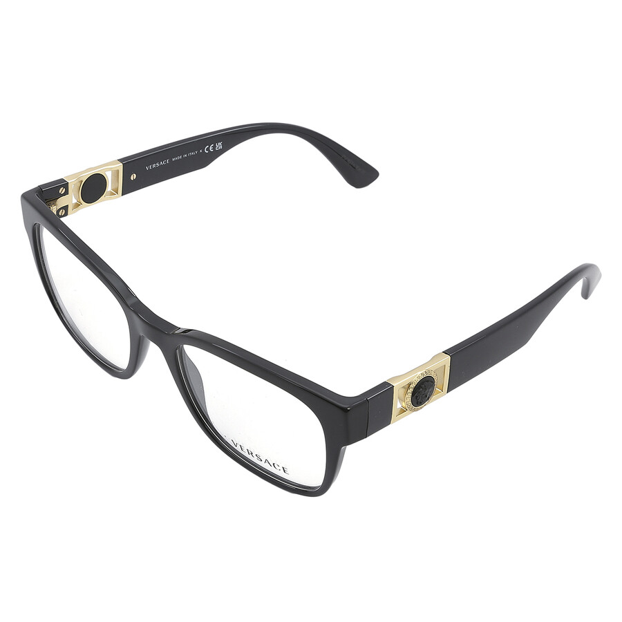 Versace Demo Square Men's Eyeglasses VE3314 GB1 56 8056597896696 - Eyeglasses - Jomashop