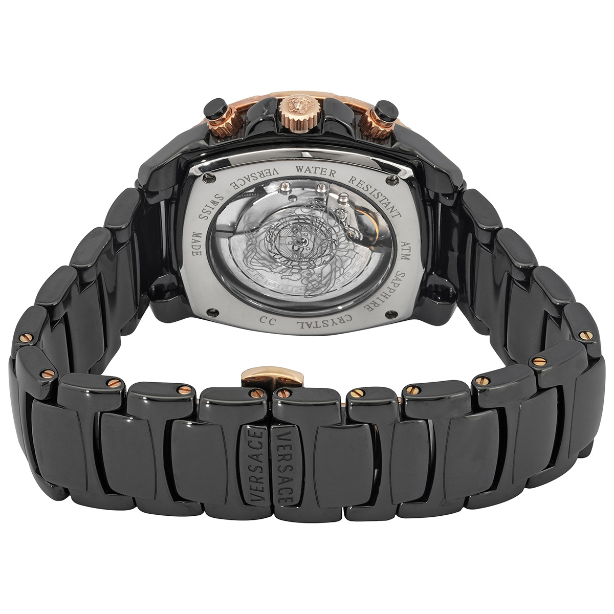 Versace Dv One Chronograph Automatic Black Dial Men's Watch ...