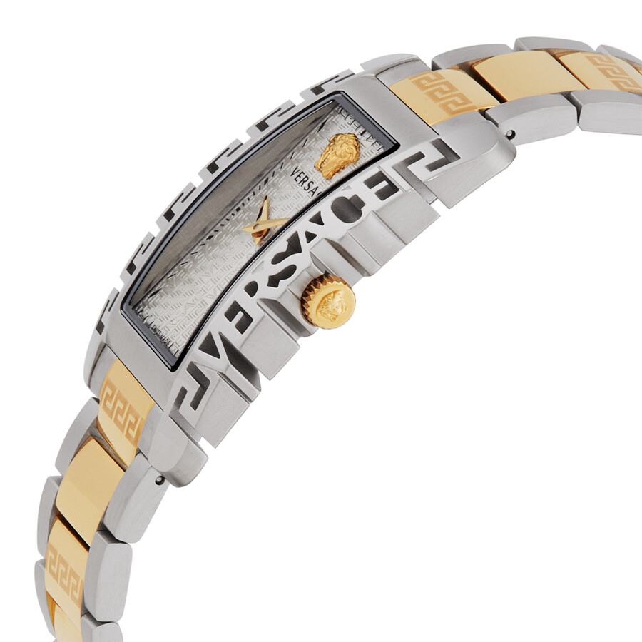 Versace Flair Gent Quartz Silver Dial Two-Tone Unisex Watch VE7D00323 ...