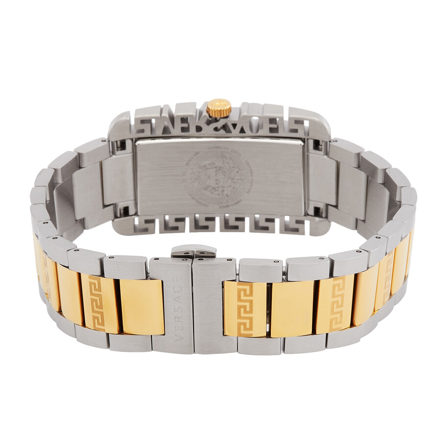 Versace Flair Gent Quartz Silver Dial Two-Tone Unisex Watch VE7D00323 ...