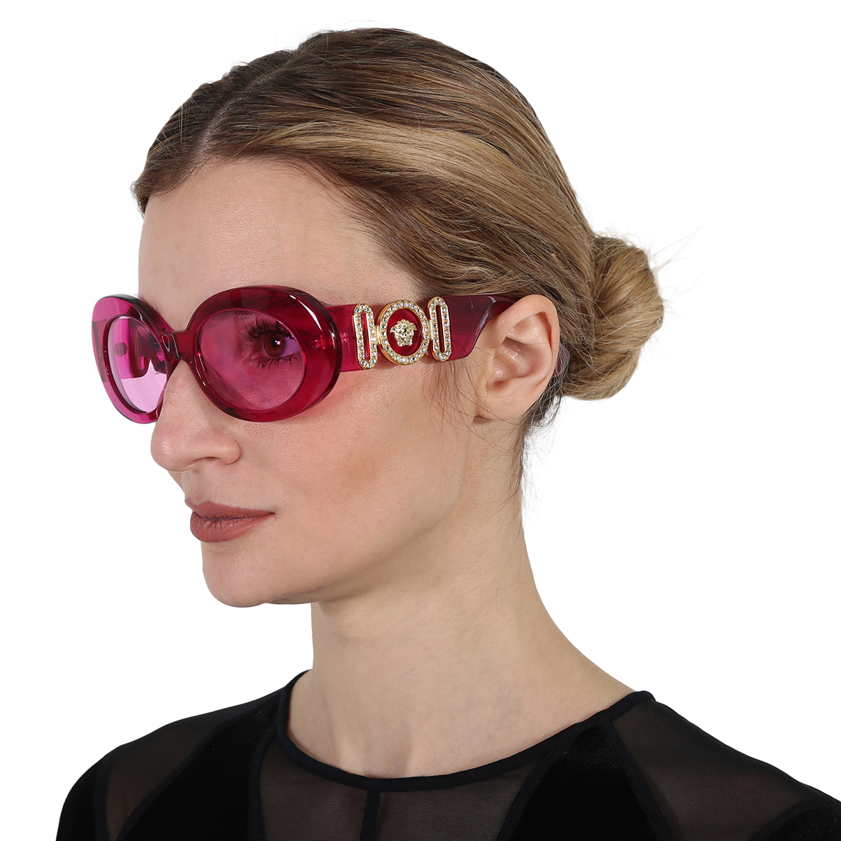 Versace Fuchsia Oval Ladies Sunglasses VE4426BU 5334/5 54 8056597686099 ...