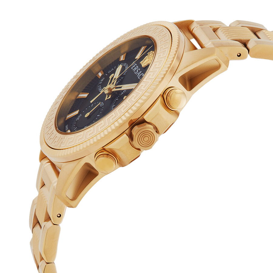 Versace Greca Action Chronograph Quartz Black Dial Men's Watch ...