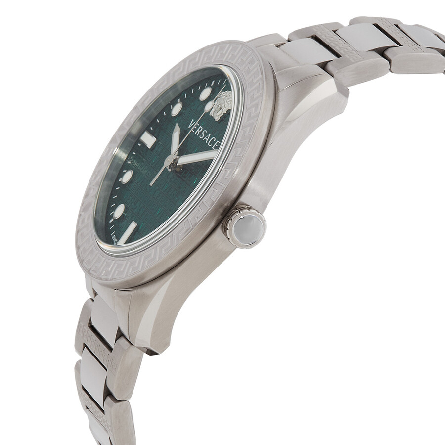 Versace Greca Dome Quartz Green Dial Men's Watch VE2T00322 ...