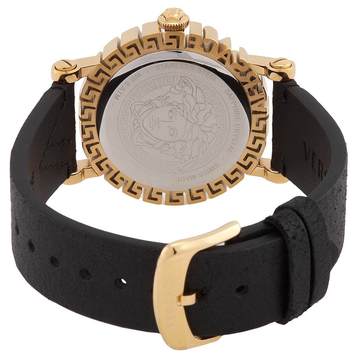 Versace Greca Glam Quartz Black Dial Men's Watch VE6D00223 - Watches ...