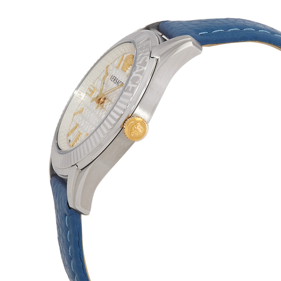 Versace Greca Time Quartz Silver Dial Ladies Watch VE6C00123 ...