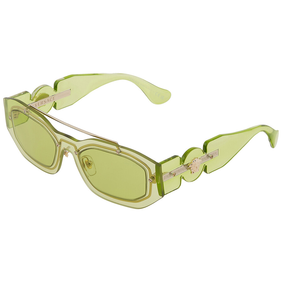 Versace Green Irregular Unisex Sunglasses VE2235 1252/2 51 ...