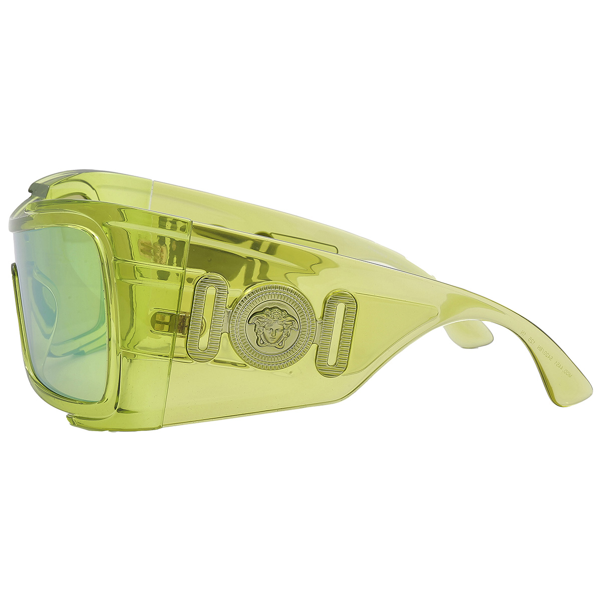 Versace Green Mirror Irregular Ladies Sunglasses VE4451 54208N 127 ...