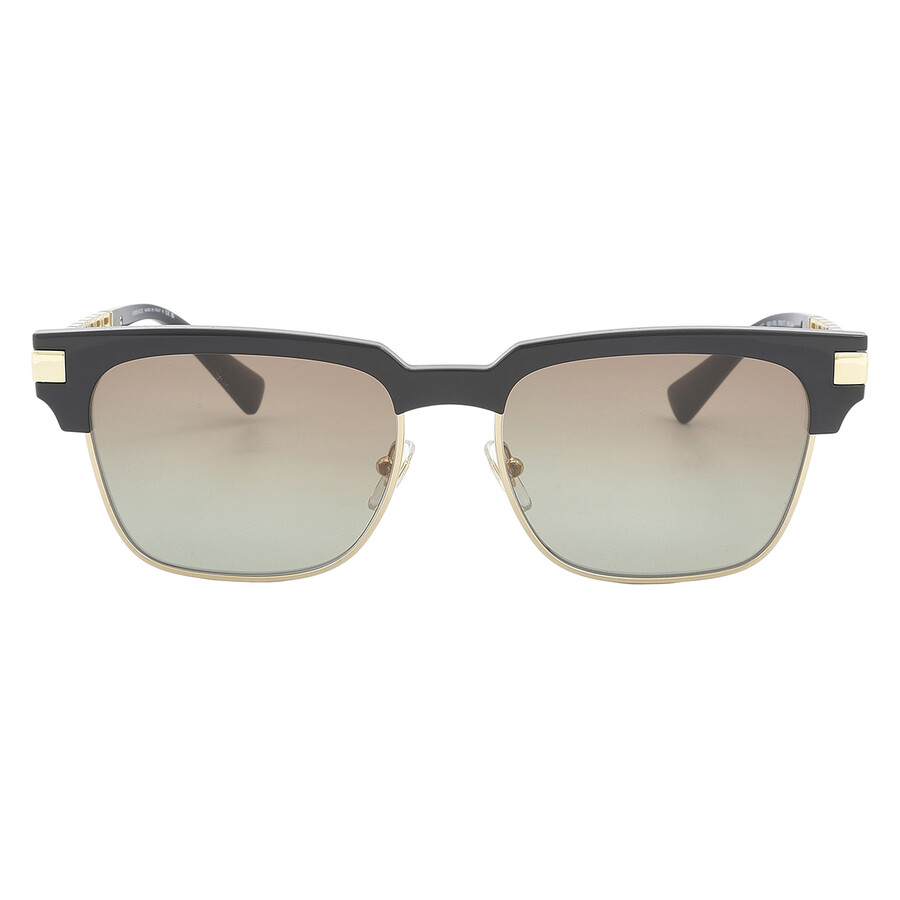 Versace Green/Brown Square Men's Sunglasses VE4447 GB1/E8 55 ...