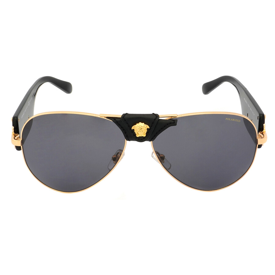 Versace Grey Pilot Men's Sunglasses VE2150Q 100281 62 8056597266086 ...