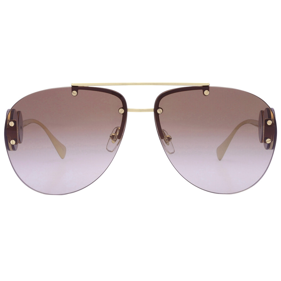 Versace Grey Gradient Brown Oversized Ladies Sunglasses VE2250 148889 ...