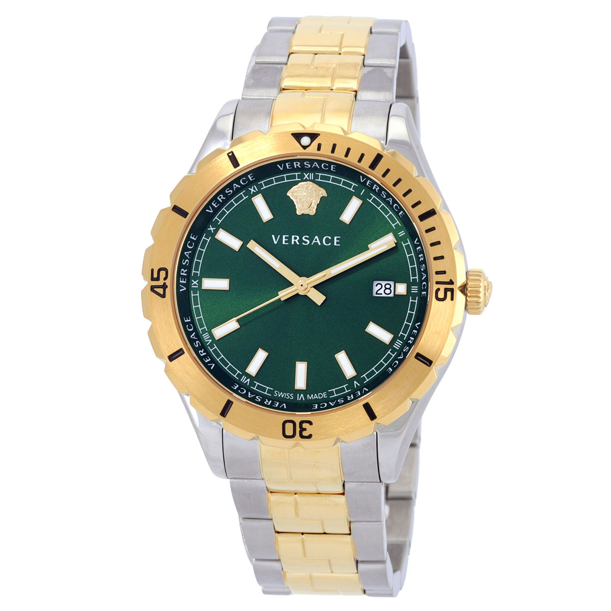 Versace Hellenyium Quartz Green Dial Men's Watch VE3A00720 ...
