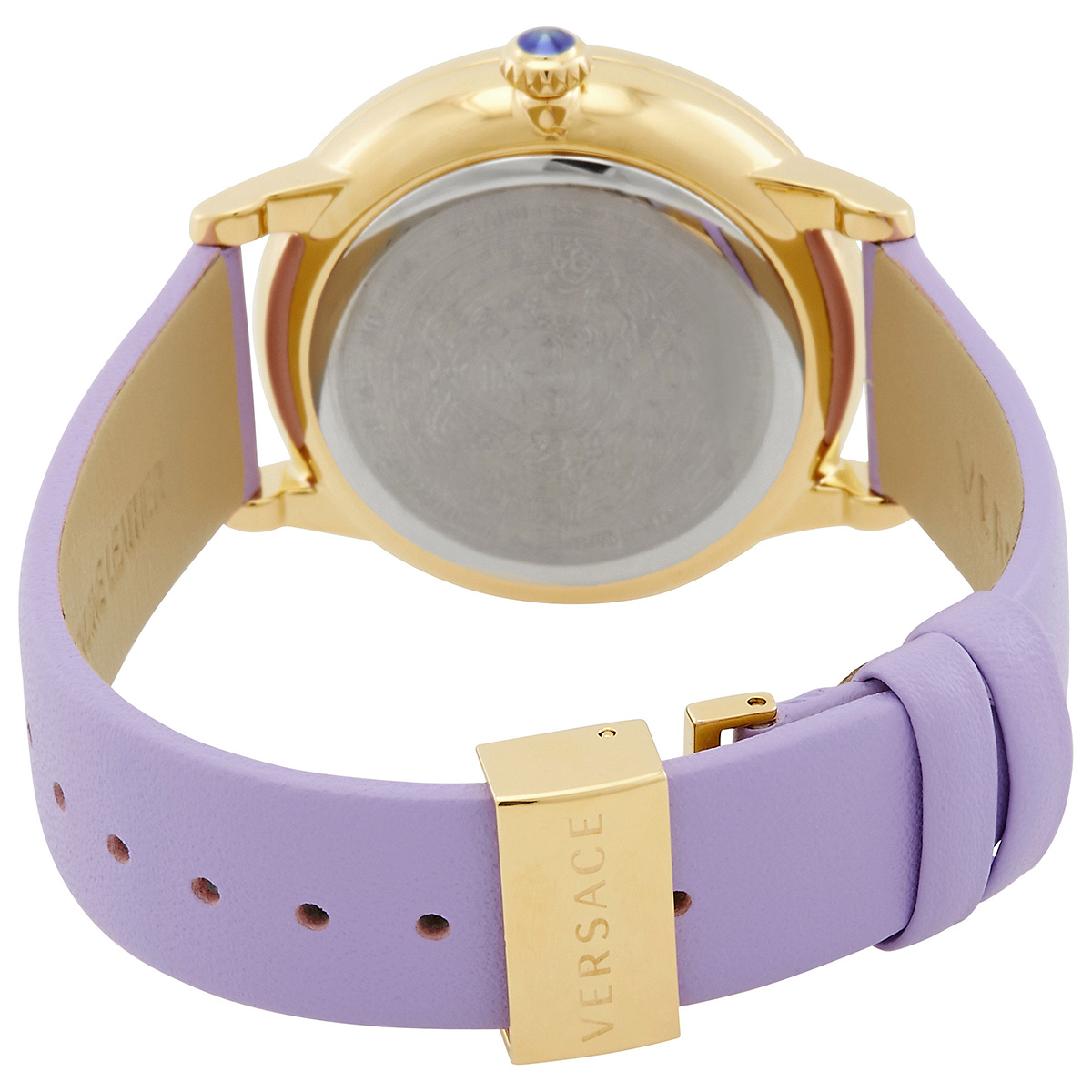 Versace La Medusa Quartz Lilac Dial Ladies Watch VE2R00522 ...