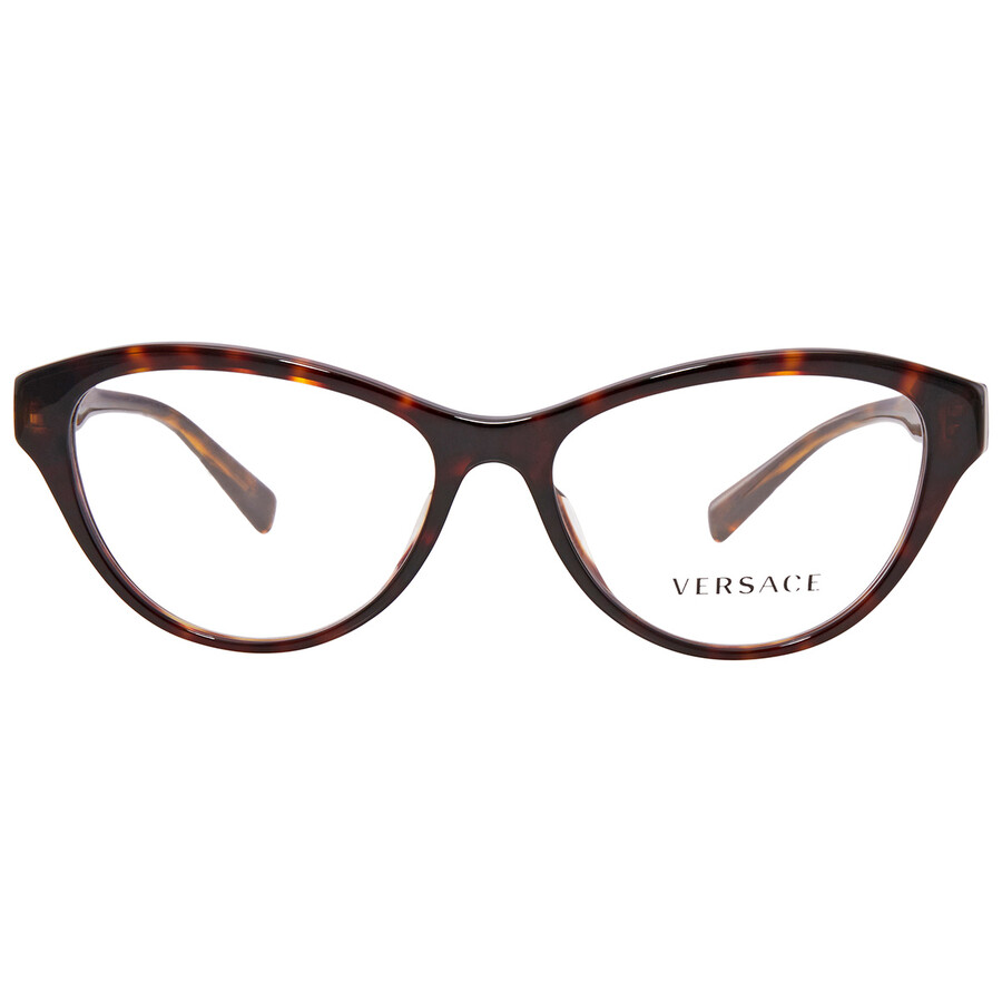 Versace Ladies Tortoise Cat Eye Eyeglass Frames VE3276A 108 54 ...