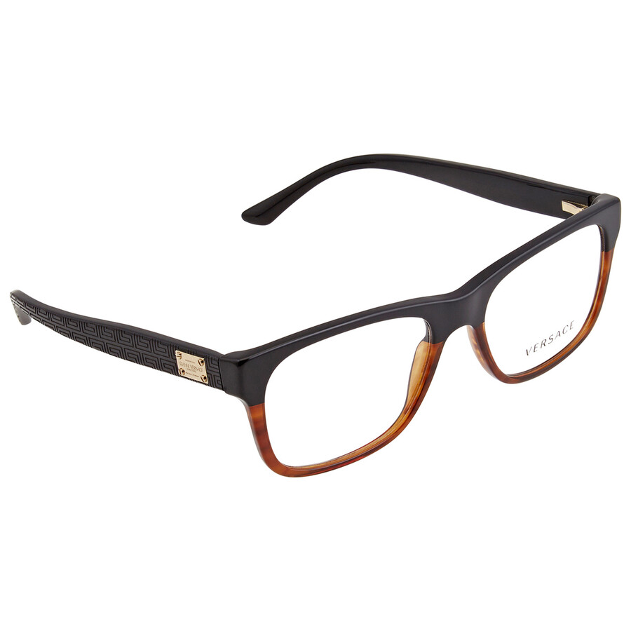 Versace Ladies Tortoise Square Eyeglass Frames VE3199511753 ...