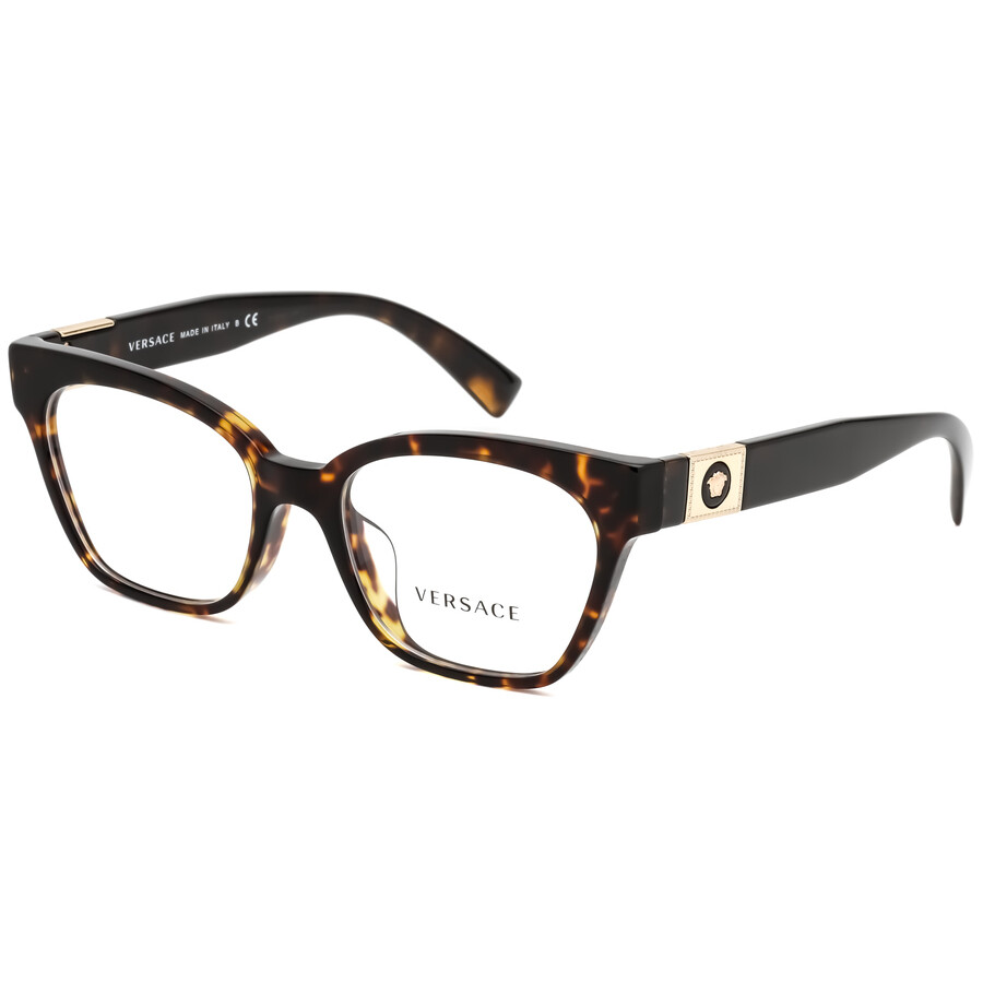 Versace Ladies Tortoise Square Eyeglass Frames VE3294F10853 ...