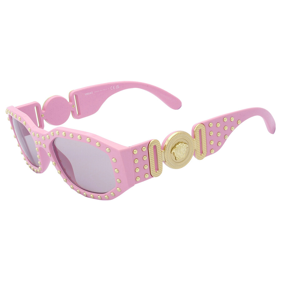 Versace Light Grey Geometric Unisex Sunglasses VE4361 539687 53 ...