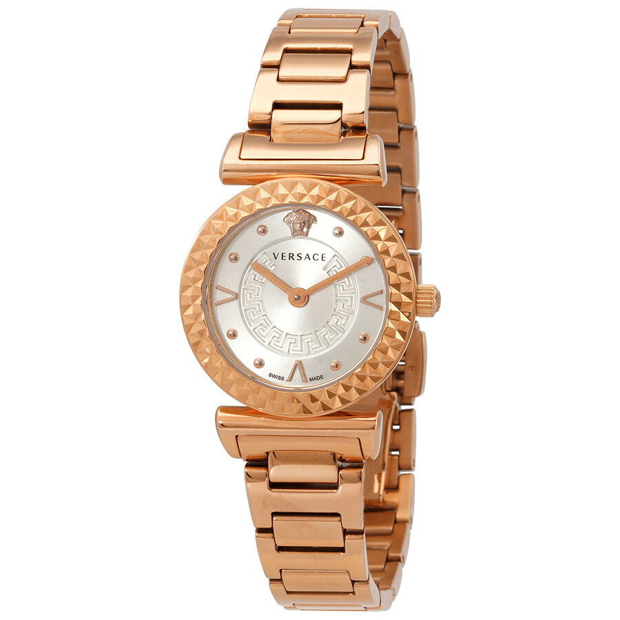 Versace Mini Vanity Quartz Silver Dial Ladies Watch VEAA00618 ...