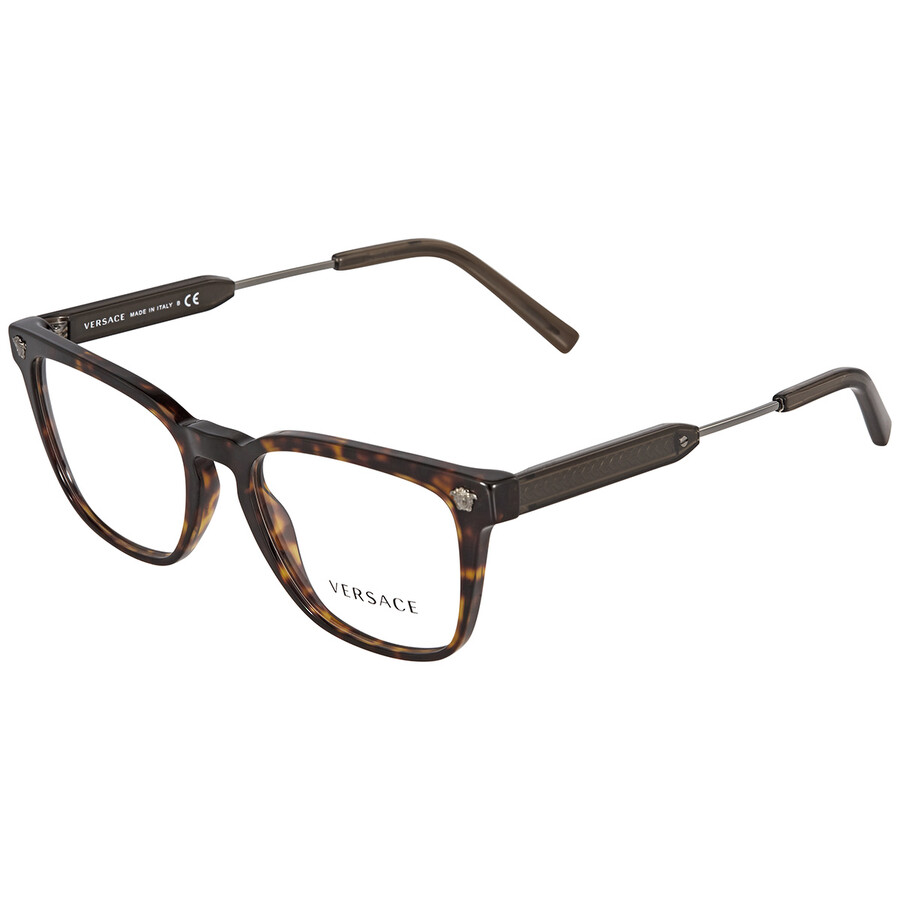 Versace Demo Rectangular Men's Eyeglasses VE3290 5337 52 8056597219709 - Eyeglasses - Jomashop