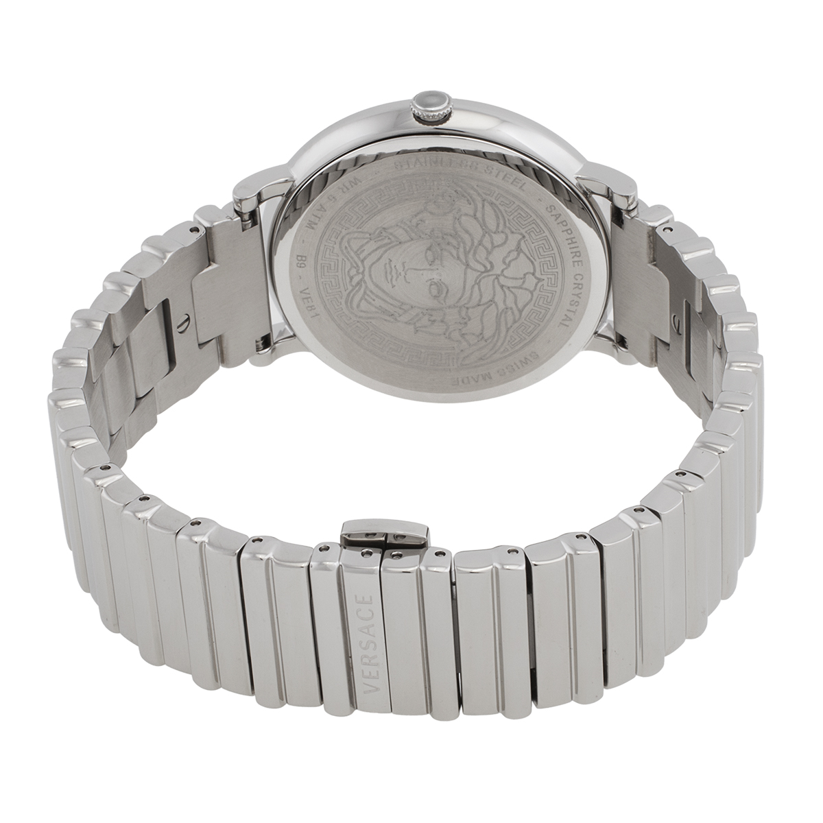 Versace V-Circle Logomania Quartz White Dial Ladies Watch VE8101419 ...