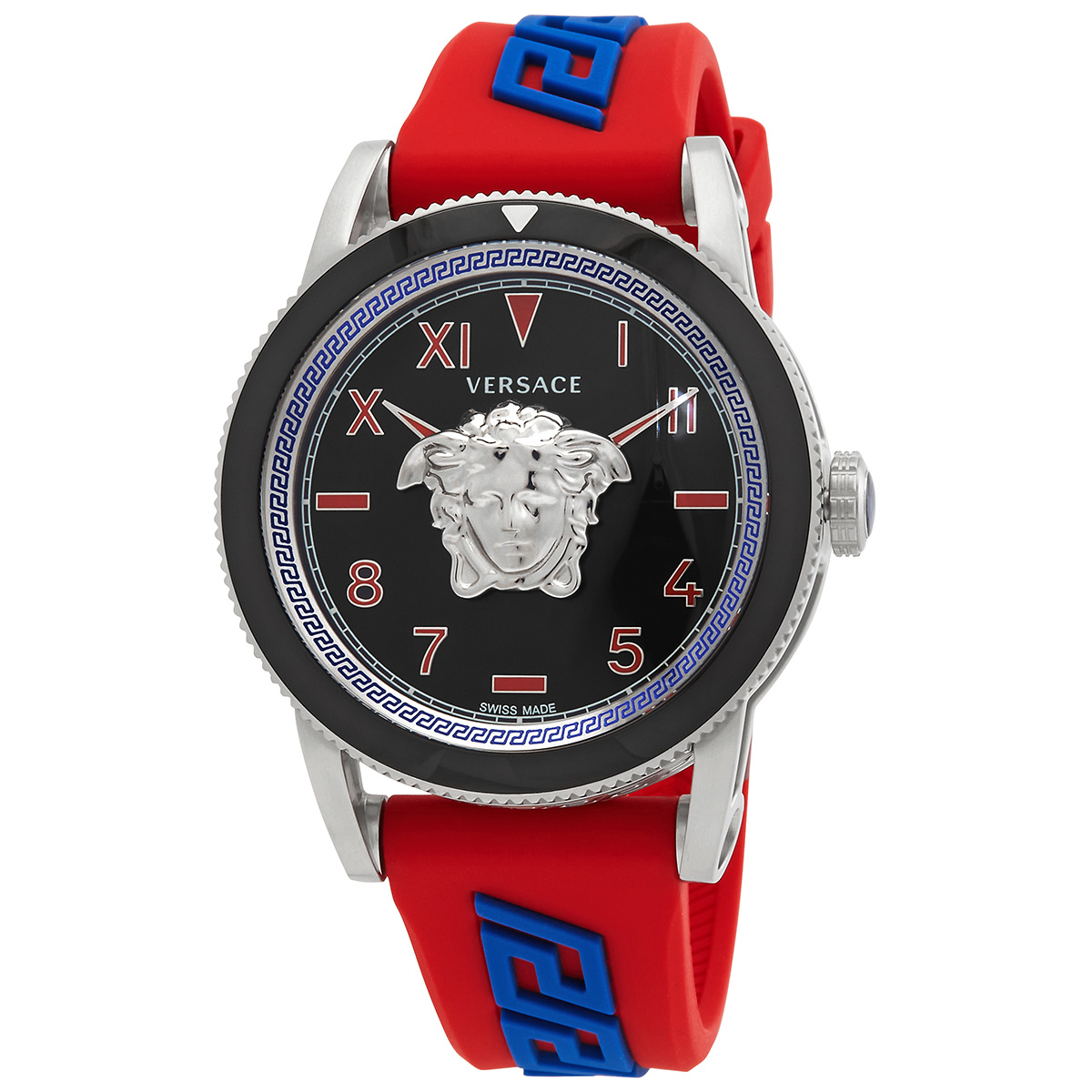 Versace V-Palazzo Quartz Black Dial Men's Watch VE2V00622 - Watches, V ...