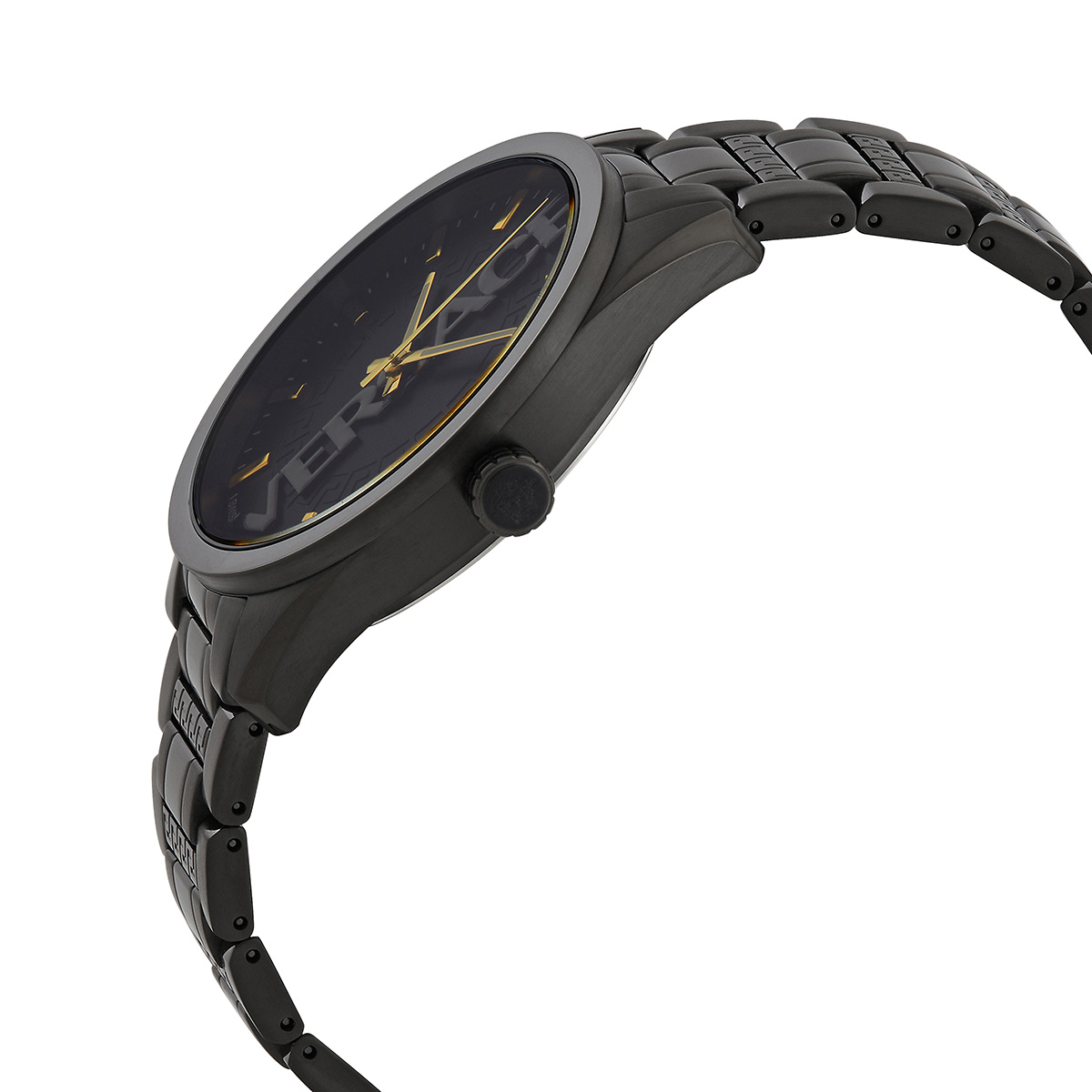 Versace V-Vertical Quartz Black Dial Men's Watch VE3H00522 - Watches, V ...