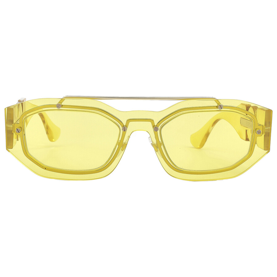Versace Yellow Geometric Unisex Sunglasses VE2235 100285 51 ...