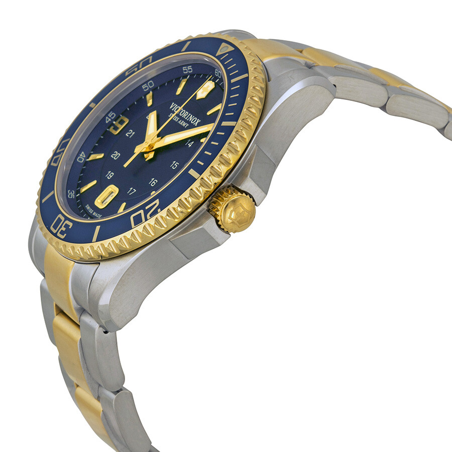 Victorinox Maverick GS Blue Dial Two-tone Stainless Steel Men's Watch ...