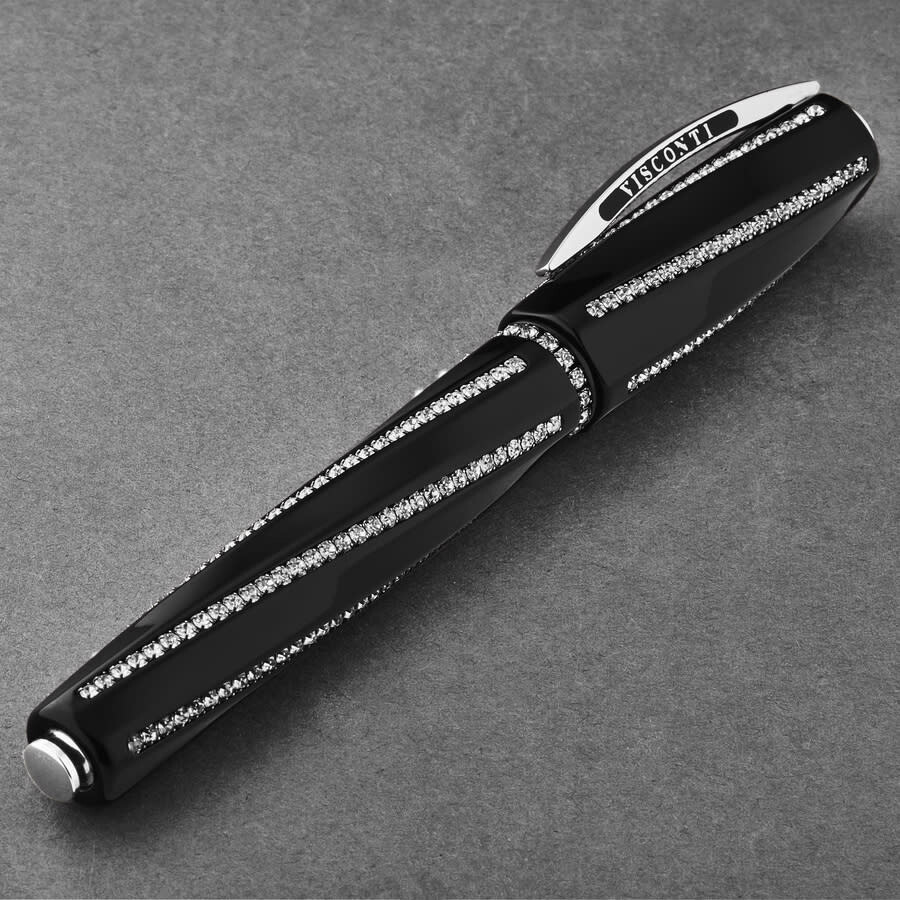 Visconti 'Divina' Black Medium Nib Fountain Pen 37302A10M - Fine Pens ...
