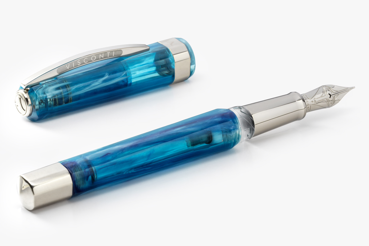 Visconti Opera Demo Carousel Blue Cotton Candy Fountain Pen Medium Nib ...