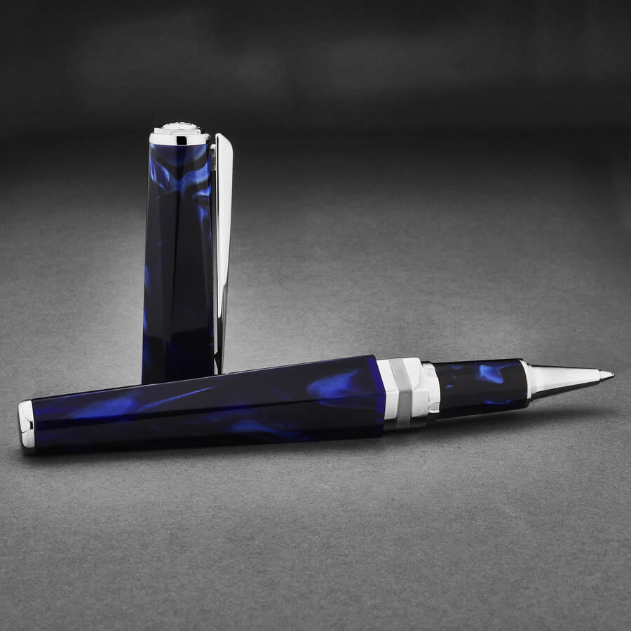 Visconti 'Pentagon' Blue Rollerball Pen KP14-02-RB - Fine Pens ...