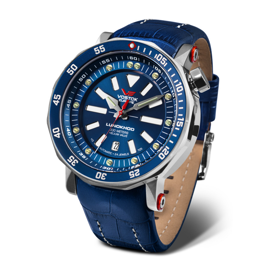 Vostok Europe Lunokhod Blue Dial Men's Watch NH35-620A634 - Jomashop