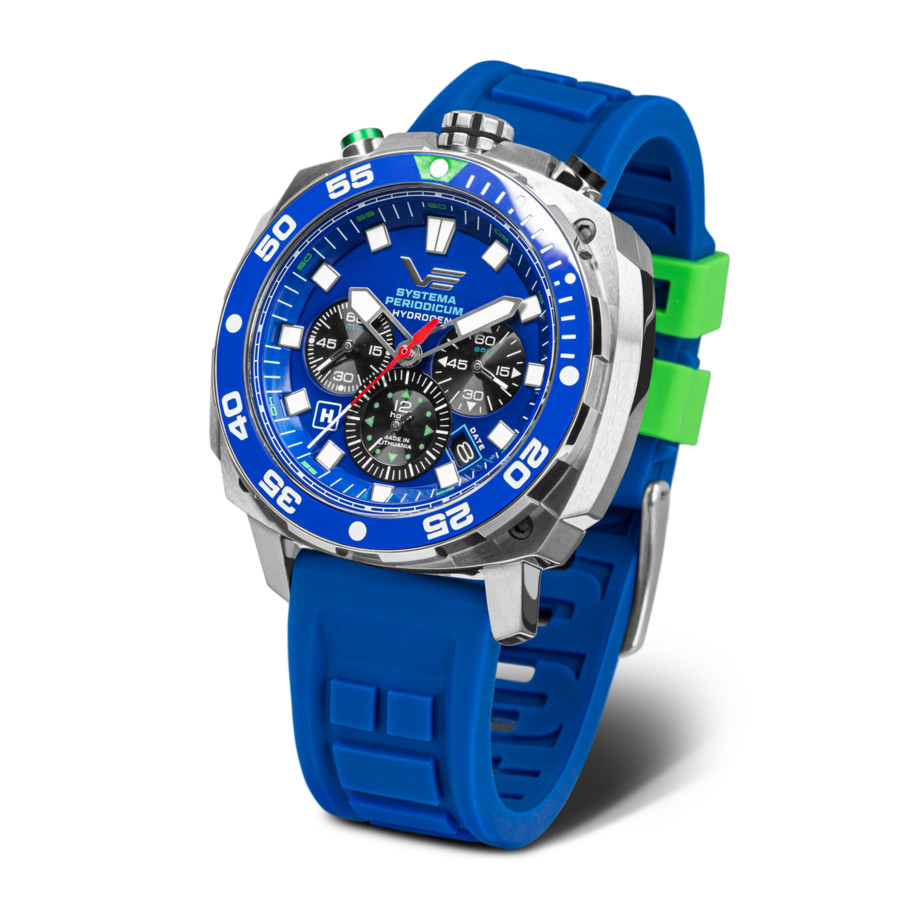 Vostok Europe Systema Periodicum Chronograph Quartz Blue Dial Men's ...
