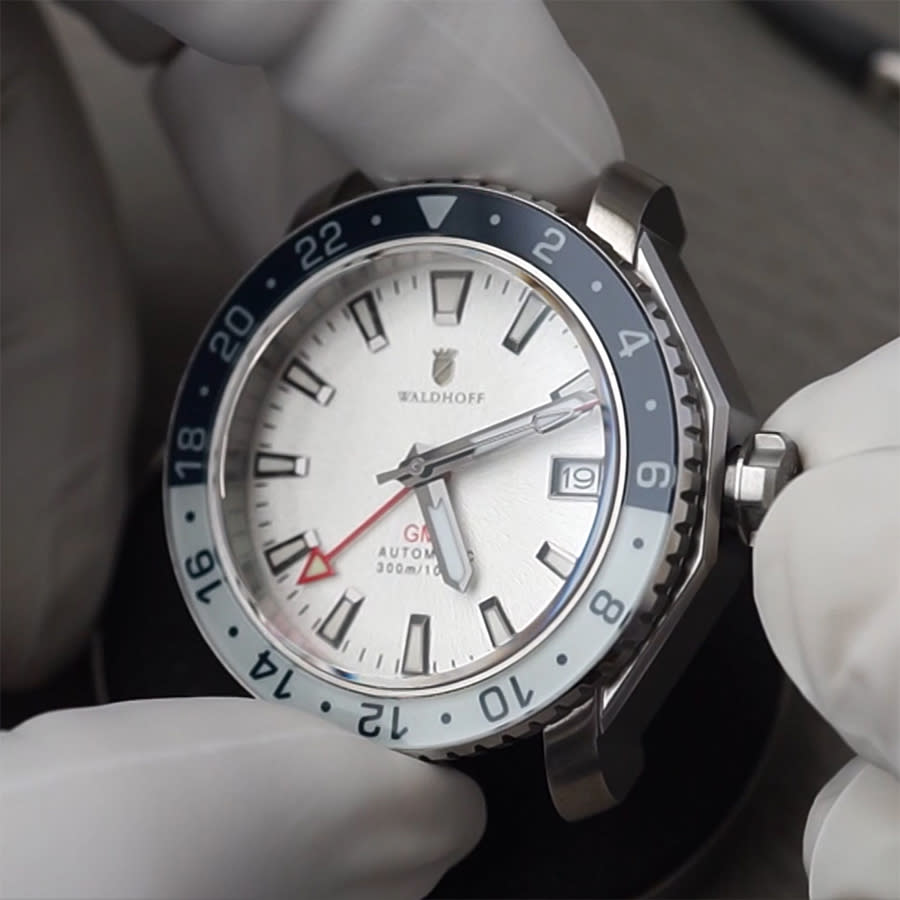 Waldhoff Atlas GMT Automatic Silver Dial Men's Watch MW-23A-3S ...