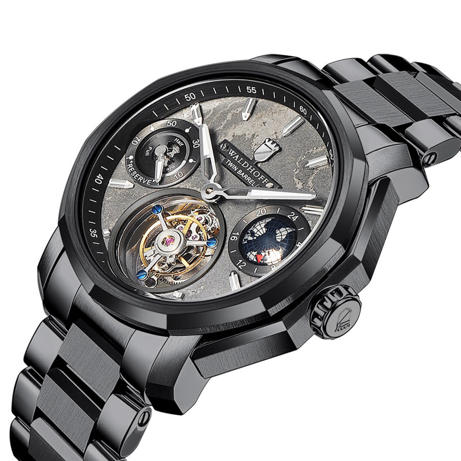 Waldhoff Continental Tourbillon Hand Wind Grey Dial Men's Watch ...
