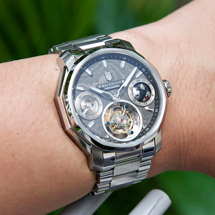 Waldhoff Continental Tourbillon Hand Wind Grey Dial Men's Watch ...