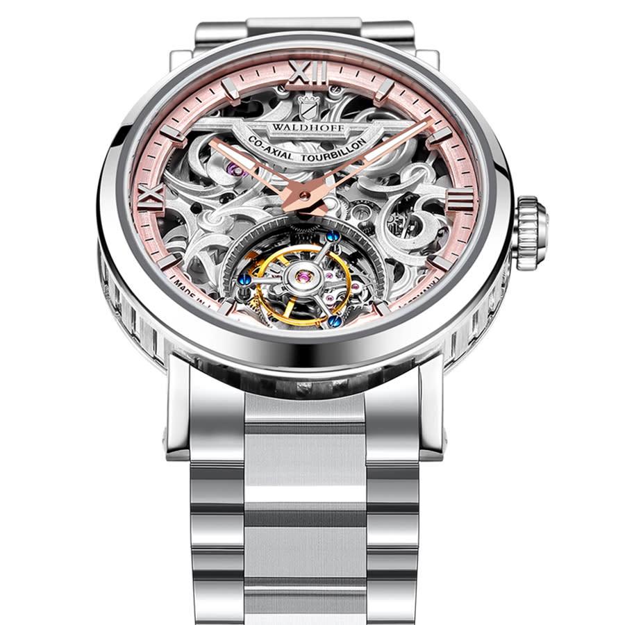 Waldhoff Metropolis Tourbillon Hand Wind Rose Gold Dial Men's Watch MW ...