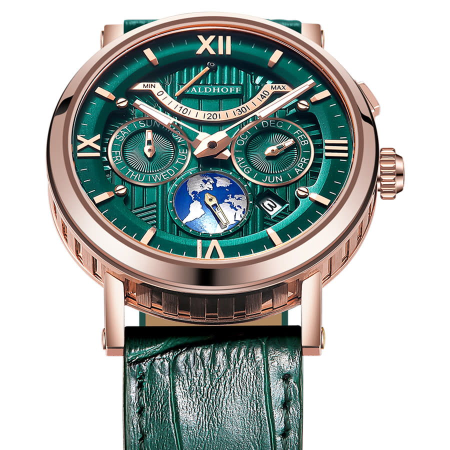 Waldhoff Multimatic II Automatic Green Dial Men's Watch Waldhoff ...