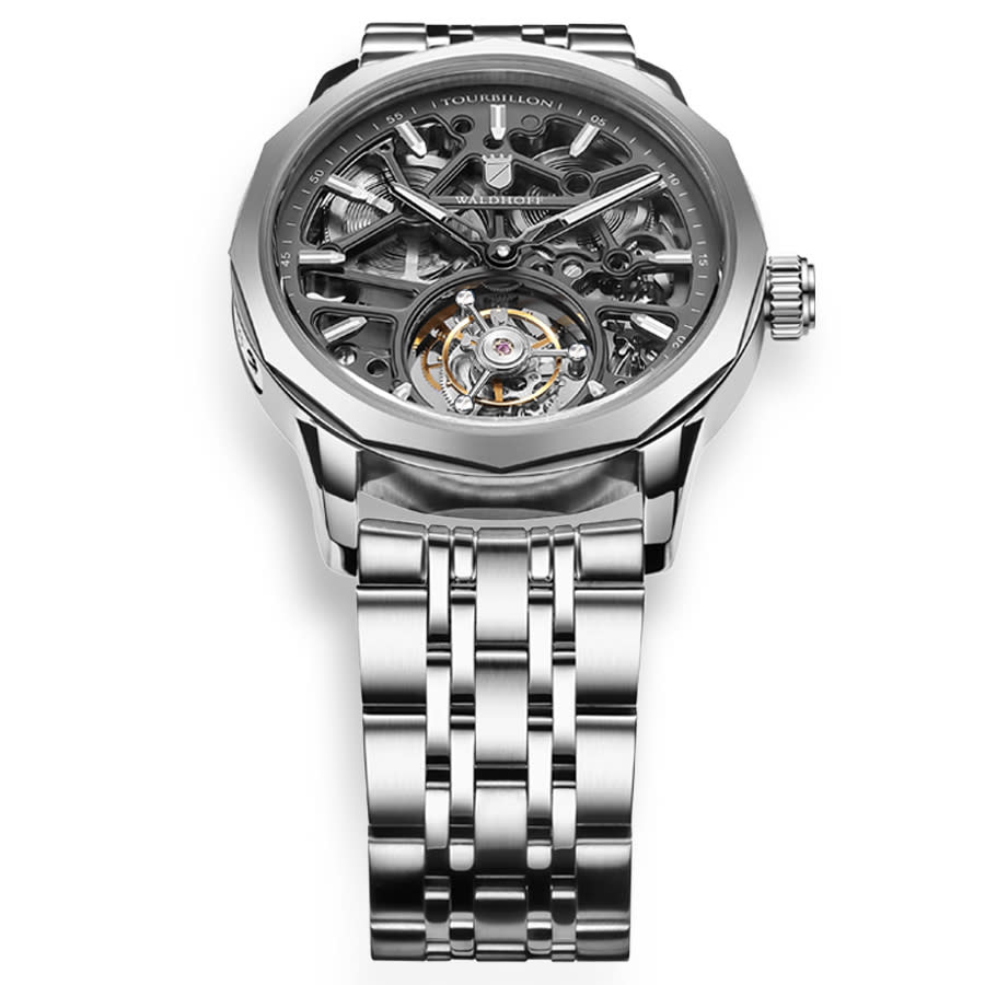 Waldhoff Vanguard V8 Tourbillon Gunmetal Dial Men's Watch MW-09B ...
