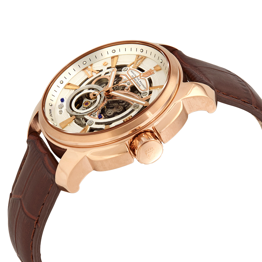 Waldhoff Waldhoff Republic Rose Gold Heritage Silver-tone Dial Men's ...