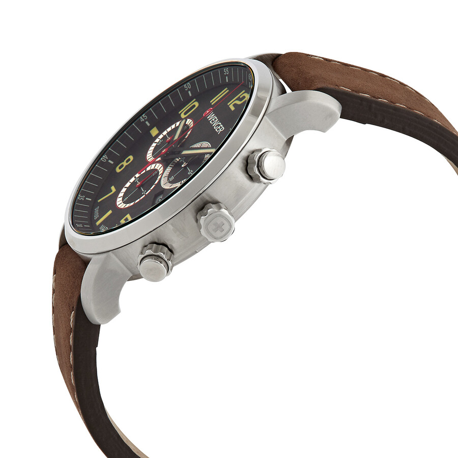 Wenger Altitude Chronograph Quartz Black Dial Men's Watch 01.1543.103C ...