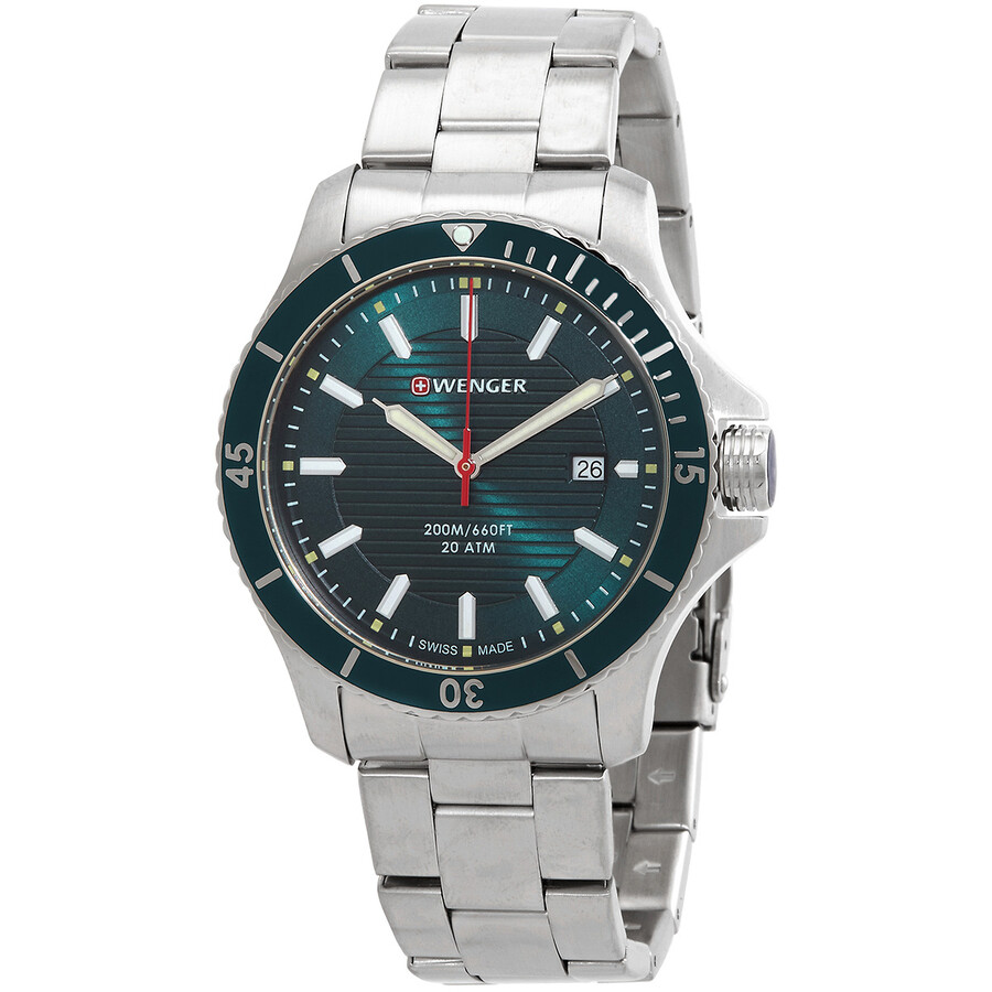 Wenger Seaforce Quartz Petrol Blue Dial Men's Watch 01.0641.129C 046928161508 - Watches ...