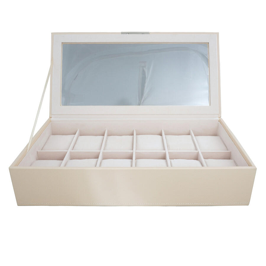 Wolf Stackable 12Pcs Watch Tray With Lid 309853 - Watch Accessories ...